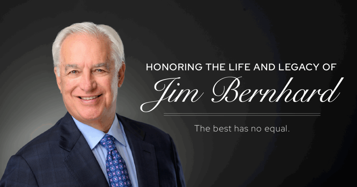 Statement on the Passing of Jim Bernhard | BCP